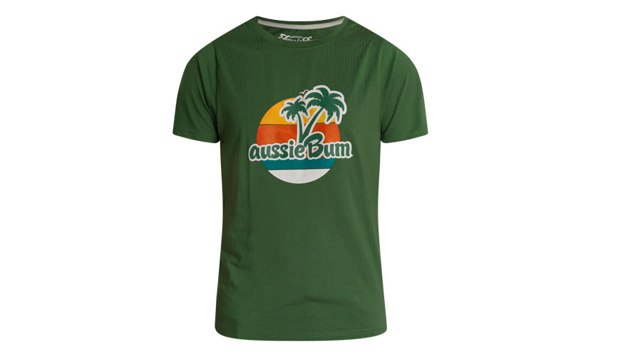 Designer Tee Hyams Green T_Shirt - Clothing range at aussieBum