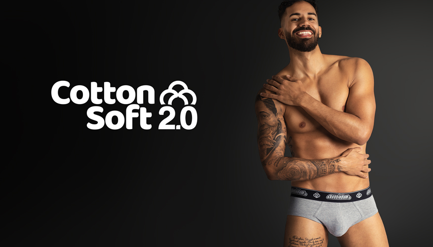 CottonSoft 2.0 Marle Grey Brief - Underwear range at aussieBum
